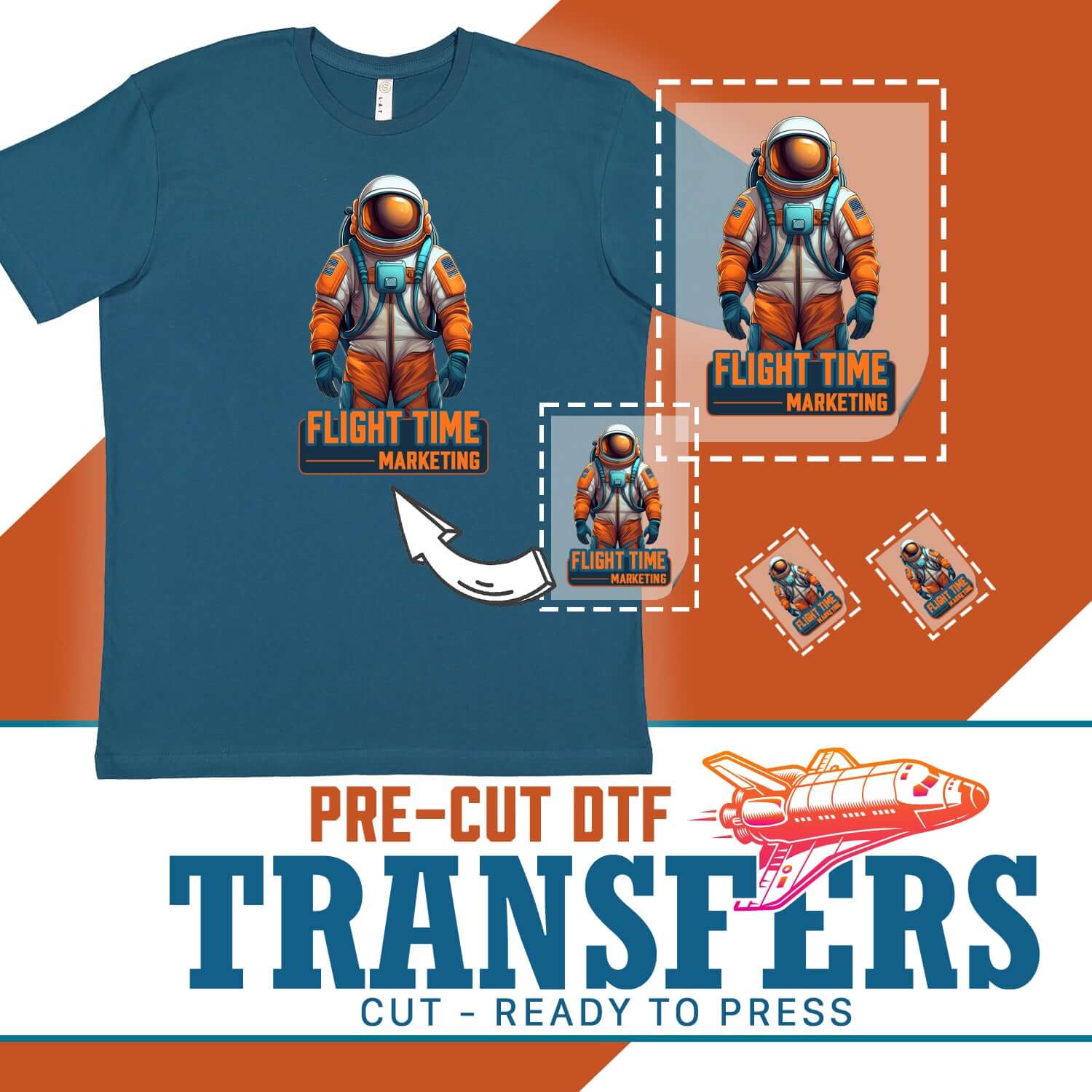 Pre Cut Dtf Transfers Printed Marketplace Transfers